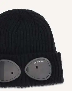 C.P. COMPANY C. P. Company Goggle Beanie Hat In Extrafine Merino Wool