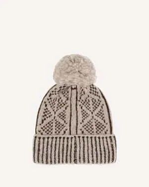 Moncler Alpaca, Wool And Nylon Blend Beanie With Pom-pom