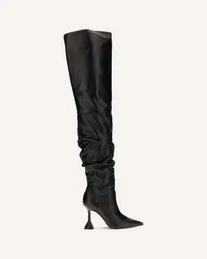 Amina Muaddi Olivia Thigh-high Boots