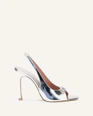 Amina Muaddi Mini Camelia Slingback Sandals