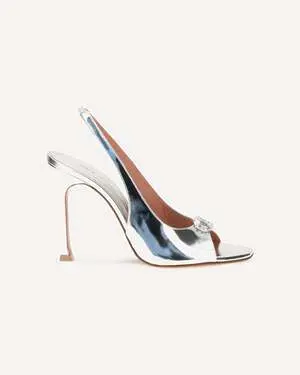 Amina Muaddi Mini Camelia Slingback Sandals