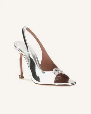 Amina Muaddi Mini Camelia Slingback Sandals