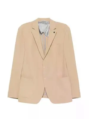 Karl Lagerfeld Smart Notched-lapel Single-breasted Blazer - Neutrals