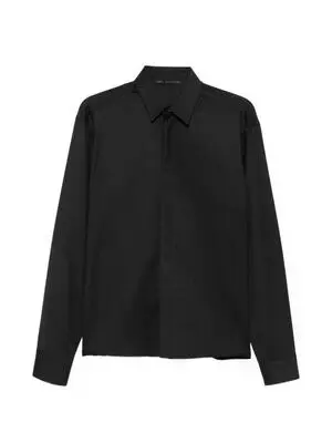 LOW BRAND Concealed-front Shirt - Grey