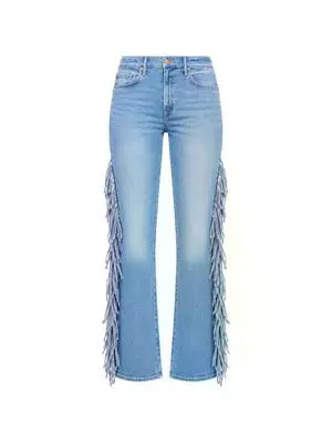 MOTHER The Fringe Desperado Sneak Jeans - Blue