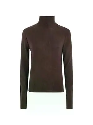 JOSEPH Oxna Roll-neck Raglan-sleeve Sweater - Brown