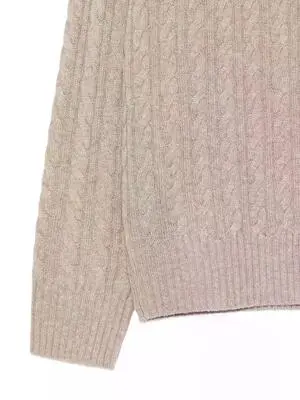 BOSS Cable-knit Sweater - Neutrals