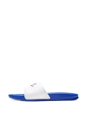 Nike Benassi Jdi Logo-print Slides - Blue