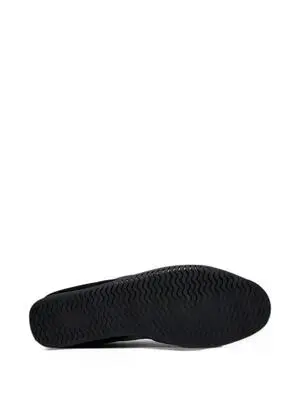 Polo Ralph Lauren Rl Racer Quilted-suede Sneakers - Black