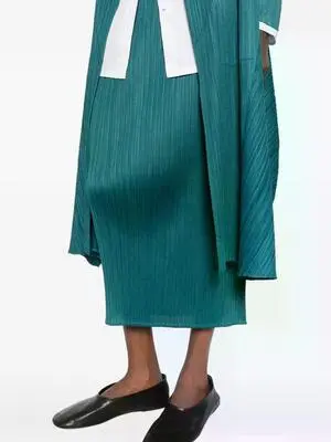 Issey Miyake Pleated Midi Skirt