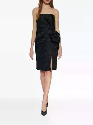 Balmain Draped Ruched-detail Dress