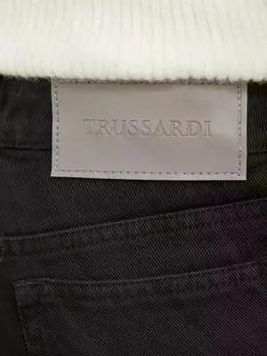 TRUSSARDI Logo-patch Straight-leg Jeans