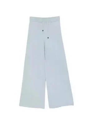 DRUMOHR Drawstring Wide-leg Trousers - Blue
