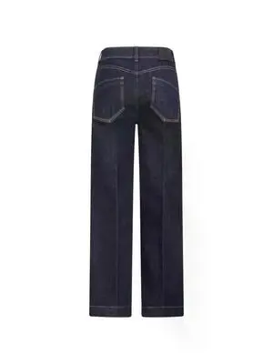 Sportmax Logo-patch Straight-leg Jeans