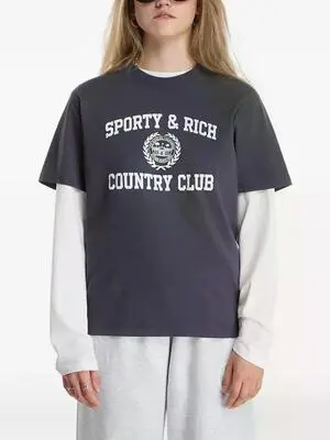 Sporty & Rich Varsity Crest T-shirt