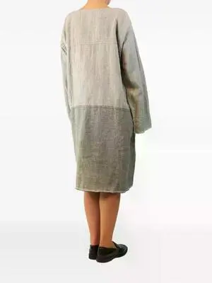 DOSA Long-sleeved Linen Midi Dress