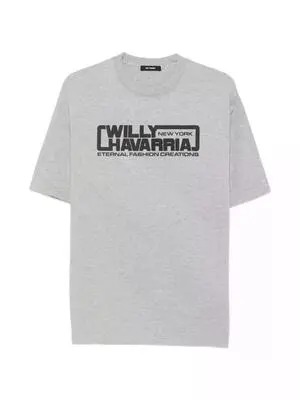 WILLY CHAVARRIA Logo-print T-shirt - Grey