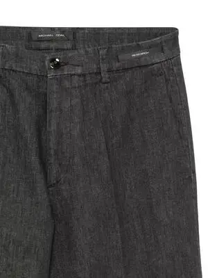 MICHAEL COAL Straight-leg Turn-up Trousers
