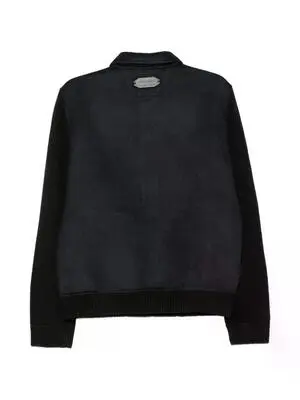 DANIELE ALESSANDRINI Panelled Knit-sleeve Jacket