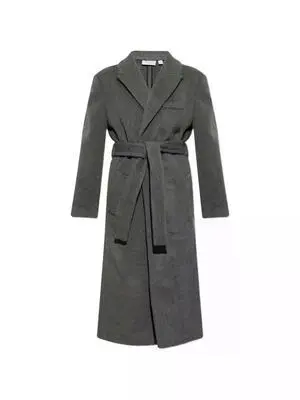 Off-White Cashmere Belted Coat - Grey