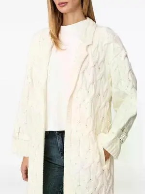 FRACOMINA Cable-knit Buckled-cuff Cardigan