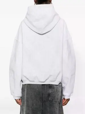 Alexander Wang Logo-print Zip-up Hoodie