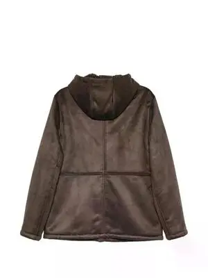 DANIELE ALESSANDRINI Hooded Faux-shearling Jacket