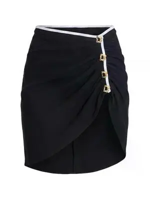 MOEVA Mirazur Gathered Mini Skirt - Black