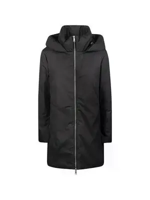 Add Hooded Ped Coat - Black