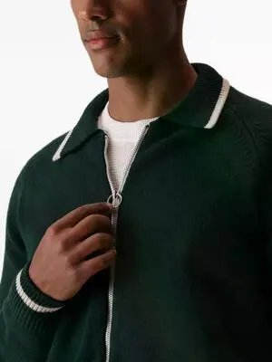 FORTELA Crow Zip-up Cardigan