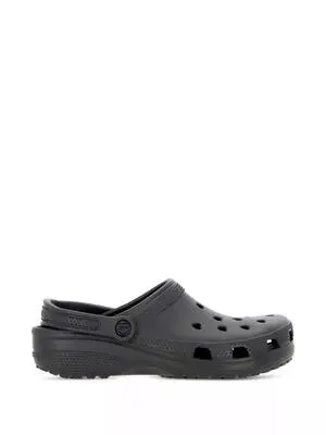 CROCS Classic Heart-perforated Mules - Black
