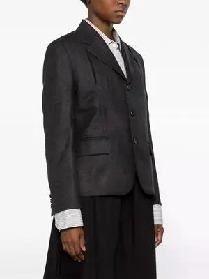 Comme Des Garçons Notched-lapels Single-breasted Blazer