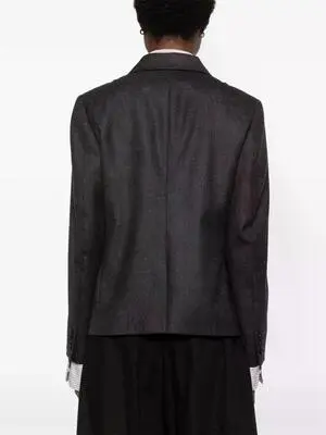 Comme Des Garçons Notched-lapels Single-breasted Blazer