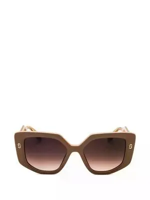 Marc Jacobs Geometric-frame Sunglasses - Neutrals