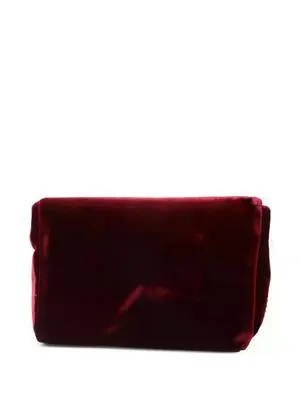 JIMMY CHOO Madeline Embellished Velvet Shoulder Bag