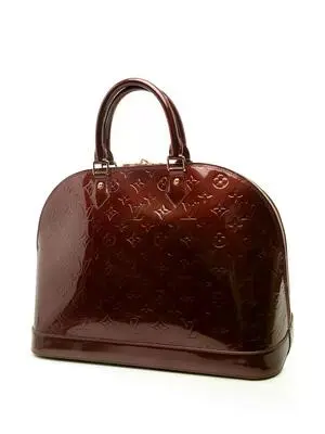 LOUIS VUITTON 2010 Monogram Vernis Alma Gm Handbag - Red