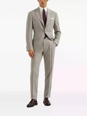 Brunello Cucinelli Checked Single-breasted Suit