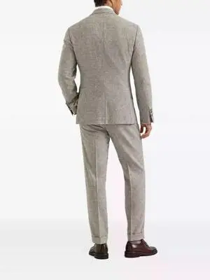 Brunello Cucinelli Checked Single-breasted Suit