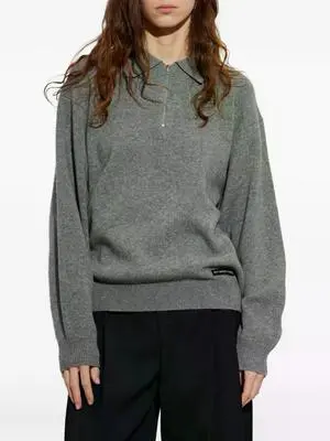 Alexander Wang Long-sleeve Polo Sweater