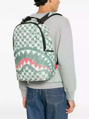 SPRAYGROUND Emote Check Graphic-print Backpack - Green