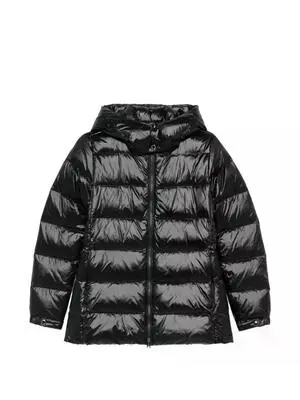 Woolrich Quilted Hooded Coat - Black