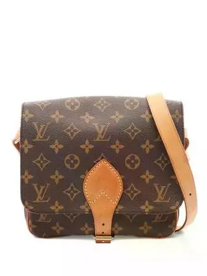 LOUIS VUITTON 1994 Mm Cartesier Monogram Shoulder Bag - Brown
