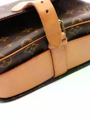 LOUIS VUITTON 1994 Mm Cartesier Monogram Canvas Shoulder Bag