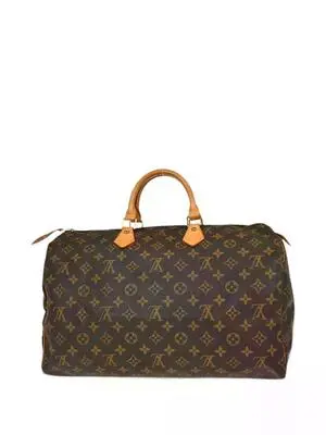 LOUIS VUITTON 40 Speedy Monogram Duffle Bag - Brown