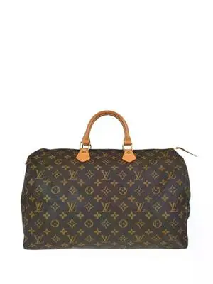 LOUIS VUITTON 40 Speedy Monogram Duffle Bag - Brown