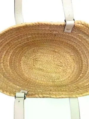 Loewe 2020 Medium Raffia Anagram Basket Tote Bag