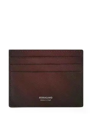 FERRAGAMO Gancini Credit Card Holder - Brown