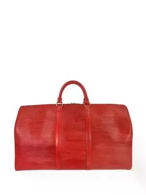 LOUIS VUITTON 50 Keepall Epi-leather Holdall Bag - Red