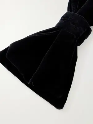 Khaite Enid Cotton-velvet Bow Brooch