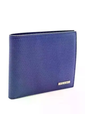 Fendi Textured Logo-plaque Wallet
